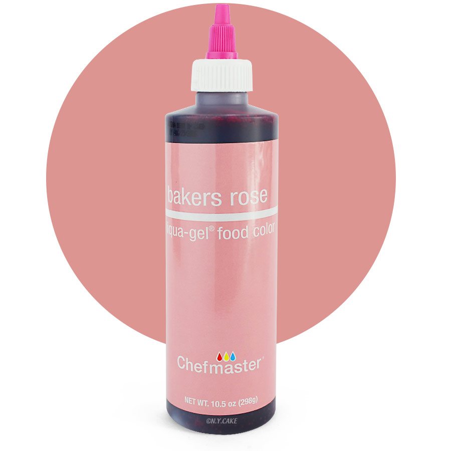 Bakers Rose Liqua-Gel Color -10.5 ounce By Chefmaster — NYCake.com