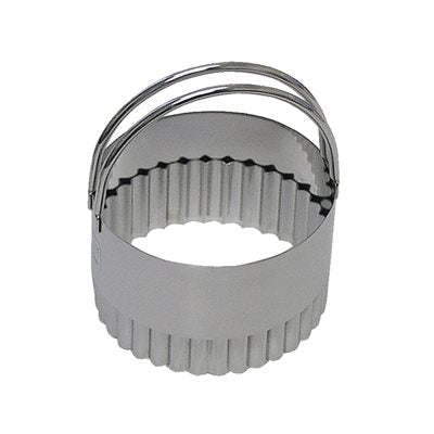 Fluted Biscuit Round Cookie Cutter-Stainless Steel 2 3/4 Inch — NYCake.com