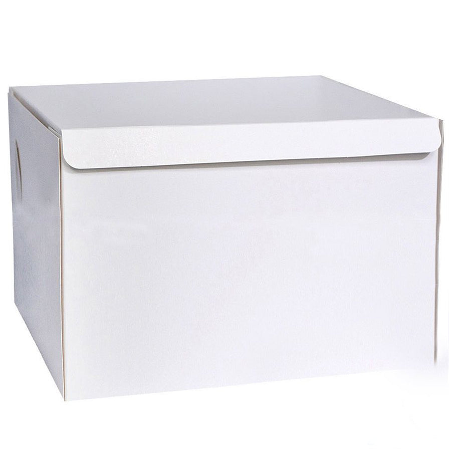 12x12x8 White Cake Box (Single) — NYCake.com
