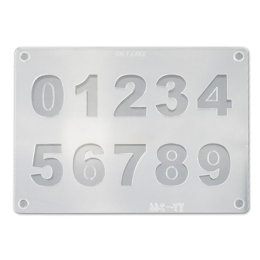Numbers 2 Piece Acrylic Chocolate Mold — NYCake.com