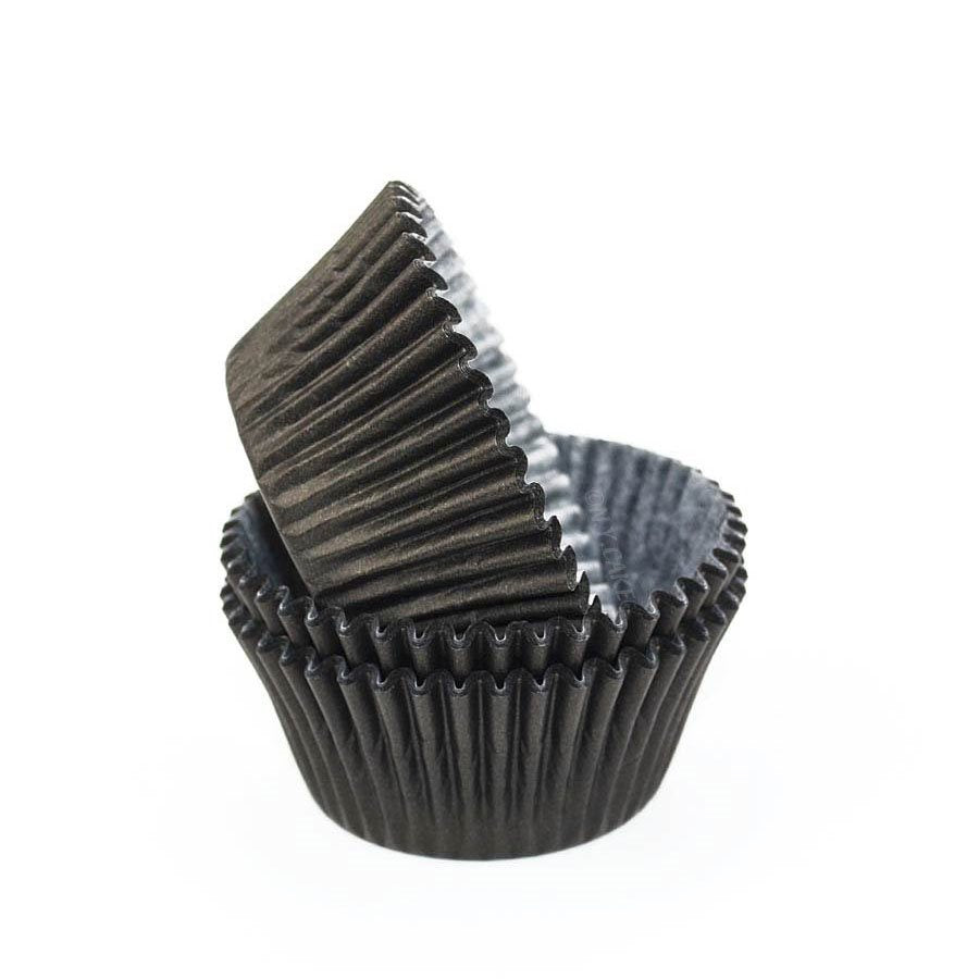 Black Glassine Standard Cupcake Baking Cup Liner — NYCake.com