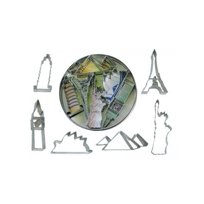 Landmark Cookie Cutter Set 6 Pcs — NYCake.com