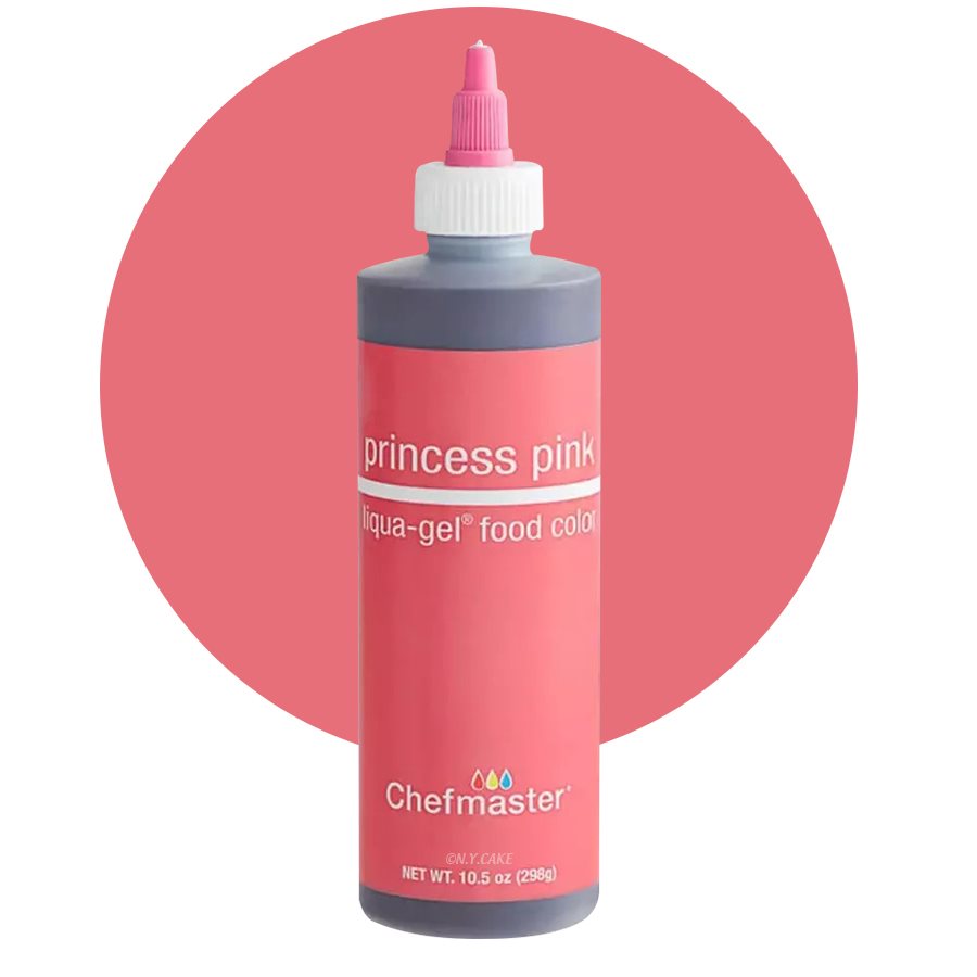 Princess Pink Liqua-Gel Color - 10.5 ounce By Chefmaster — NYCake.com