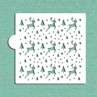 Prancing Reindeer Cookie Stencil — NYCake.com