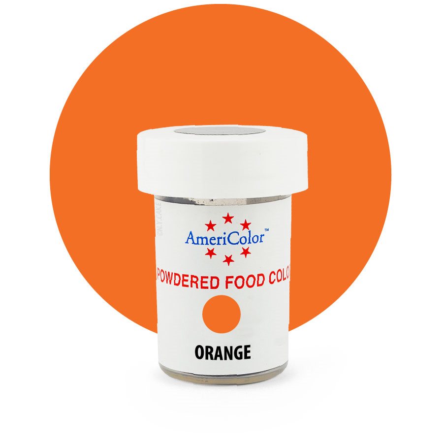 Orange Powdered Food Color 3 grams By Americolor — NYCake.com