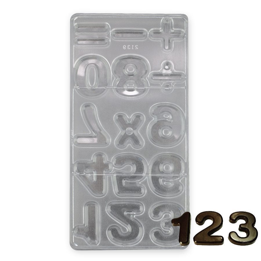 Numbers Polycarbonate Chocolate Mold — NYCake.com