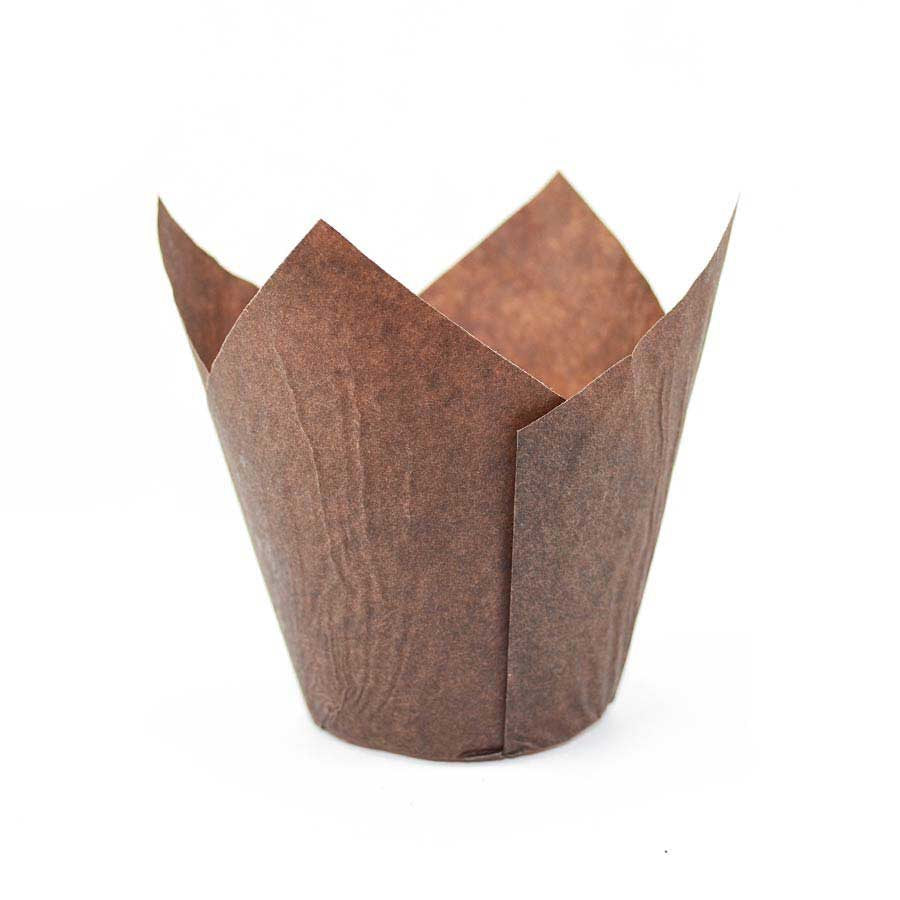 Brown Tulip Paper Baking Mold — NYCake.com