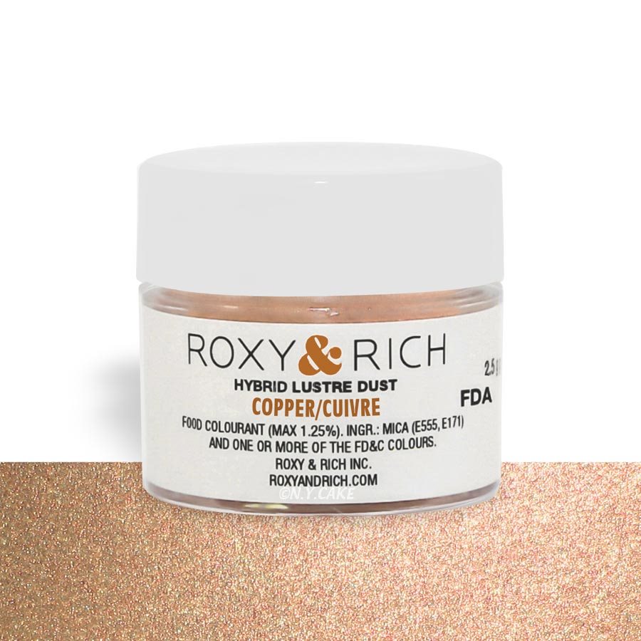Copper Edible Luster Dust By Roxy Rich 2.5 gram — NYCake.com