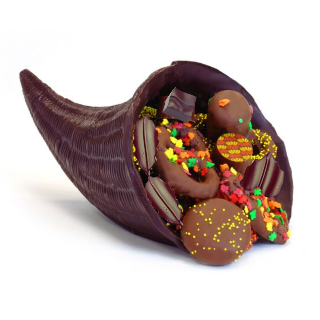 3D Large Cornucopia Chocolate Candy Mold-2 Piece — NYCake.com