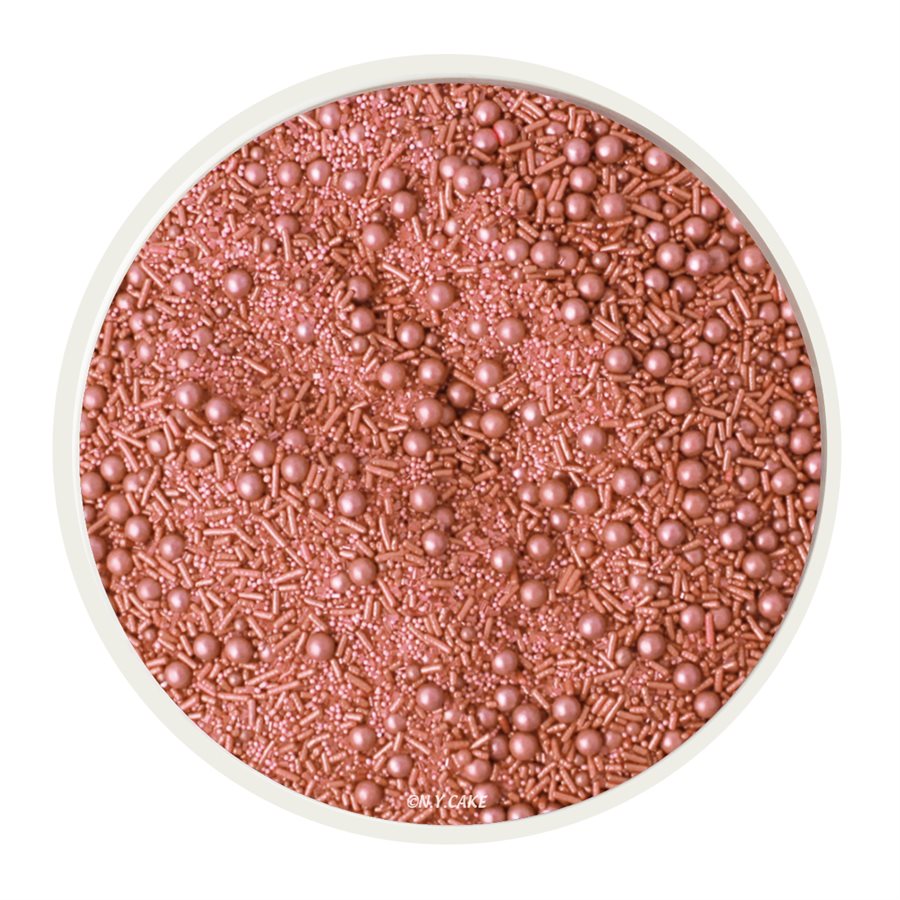 Rose Gold Sprinkle Mix 4 Oz — NYCake.com